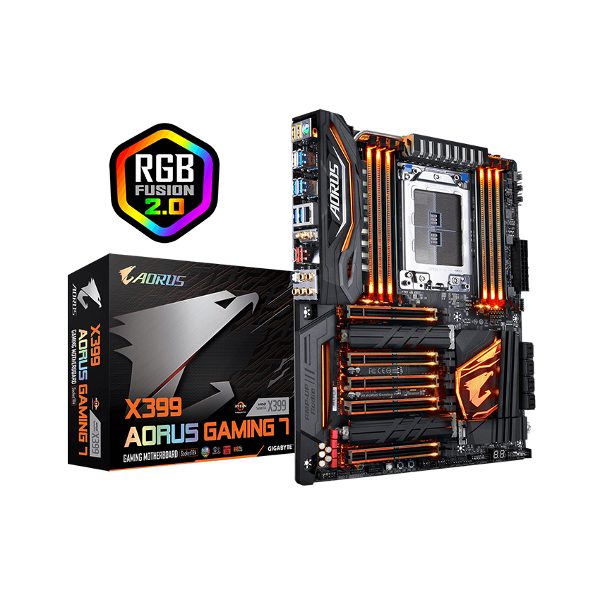 Mainboard Gigabyte X399 Aorus Gaming 7 (AMD X399/Socket TR4/ATX/8 Khe ...