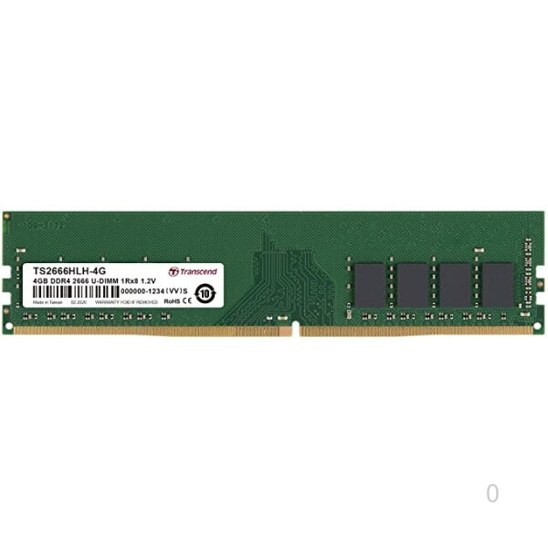 Ram PC Transcend 4GB/DDR4 2666 MHz TS2666HLH-4G