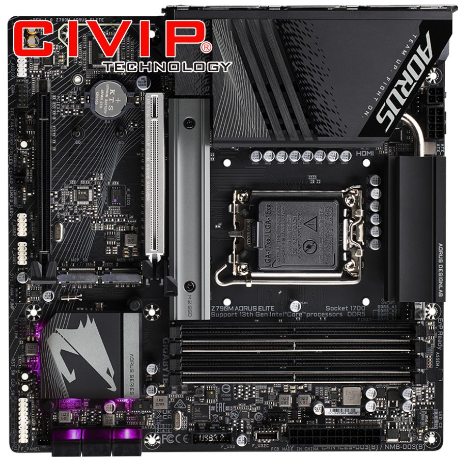 Mainboard Gigabyte Z790M AORUS ELITE DDR5 (Chipset Z790, Socket Intel ...