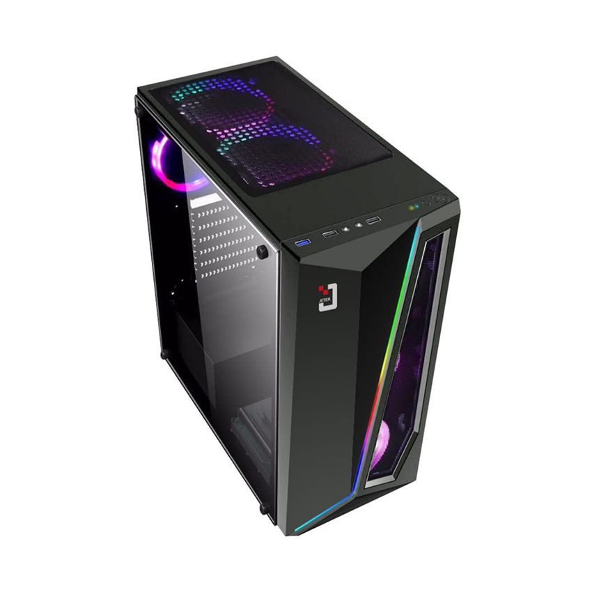 Case Jetek G9321 (Mid Tower/Màu Đen/Led RGB)