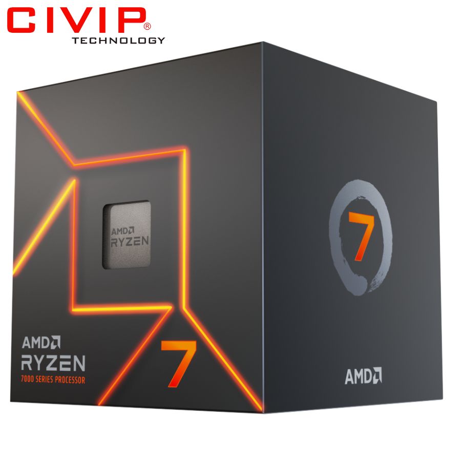 CPU AMD Ryzen™ 7 7700 (3.8GHz up to 5.3GHz Max Boost, AM5, 40MB Cache ...
