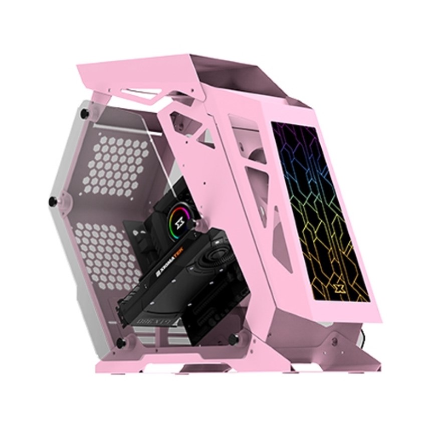 Case Xigmatek Zeus M Queen Spectrum (Mini Tower/Màu Hồng/Led/Panel RGB)